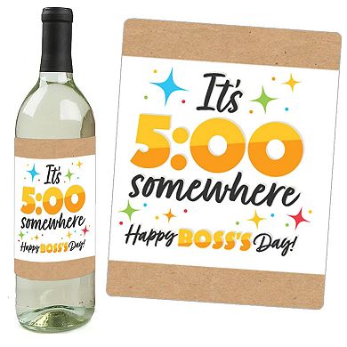 Big Dot Of Happiness Happy Boss's Day - Best Boss Ever Decor Wine ...