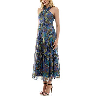 Women's Nicole Miller Criss Cross Halter Dress