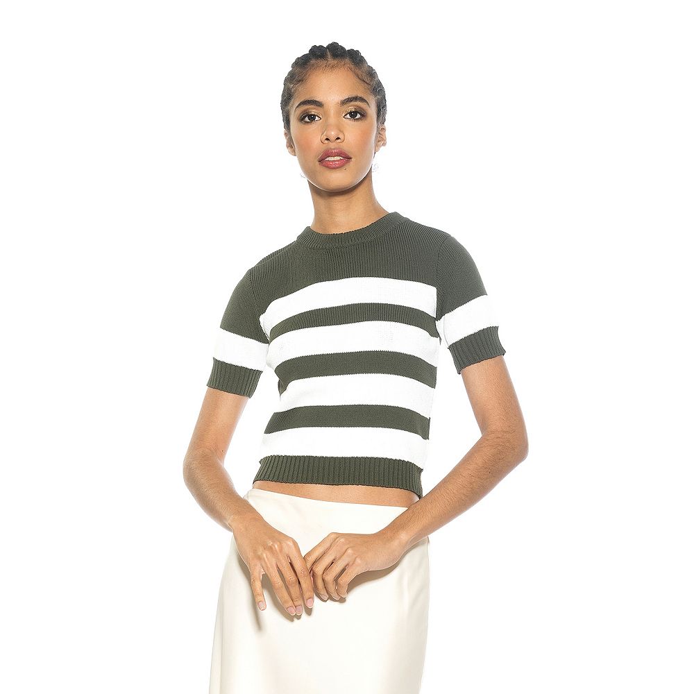 Women's ALEXIA ADMOR Pat Classic Knit Stripped Top