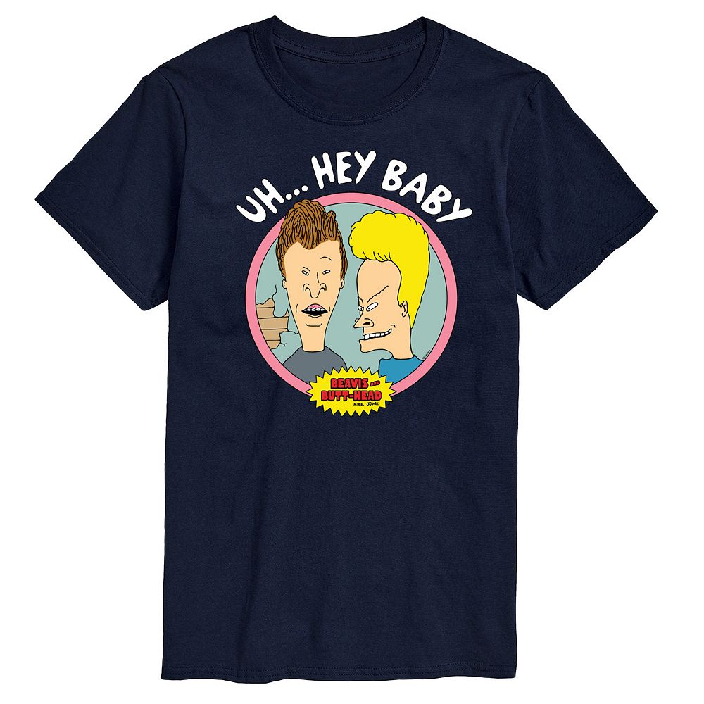 Men's Beavis & Butthead Uh... Hey Baby Graphic Tee