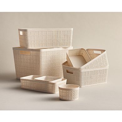 Belle Maison 5-pk. Mini Rectanglur Wheat Straw Bins