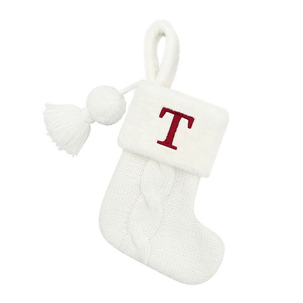 St. Nicholas Square® Faux-Fur Knit Mini Christmas Stocking