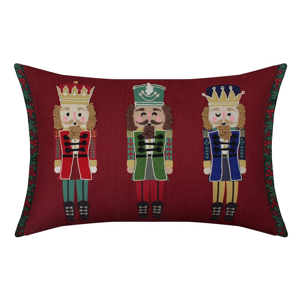 St. Nicholas Square® Red Nutcracker Pillow
