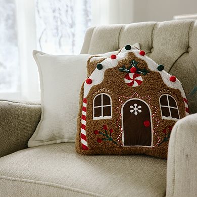 St. Nicholas Square® Gingerbread House Throw Pillow