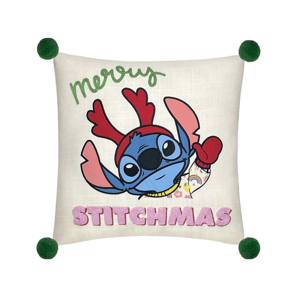Disney's Lilo & Stitch Merry Stitchmas Christmas Throw Pillow by St ...