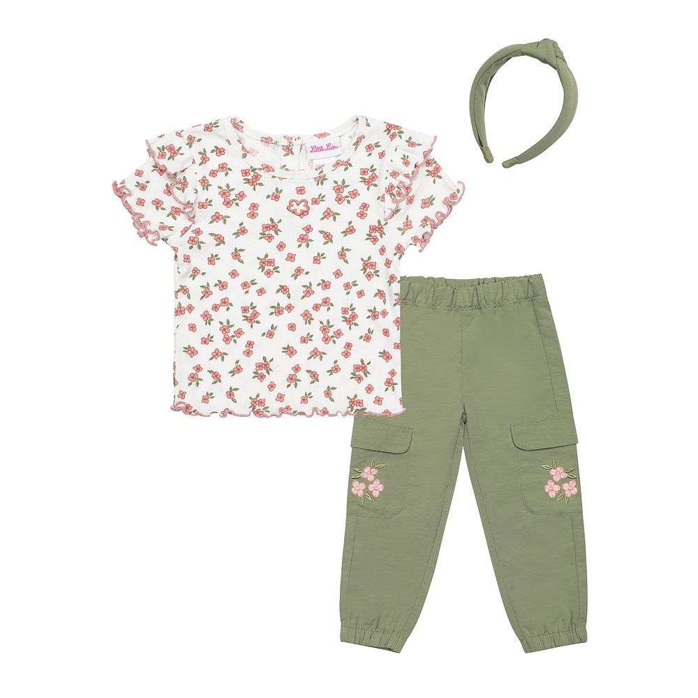 Girls 4-6x Little Lass 2 pc Top & Pants Set