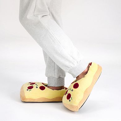 Wembley Pizza Slice Plush Memory Foam Adult Slippers