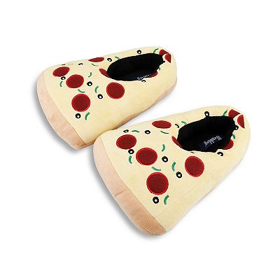 Wembley Pizza Slice Plush Memory Foam Adult Slippers