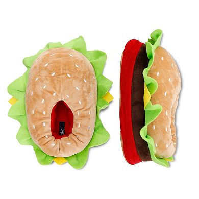 Wembley Plush Deluxe Cheeseburger Memory Foam Adult Slippers