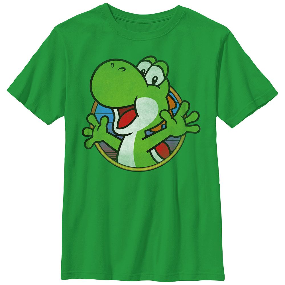 Boys 8-20 Super Mario Bros Excited Yoshi Graphic Tee