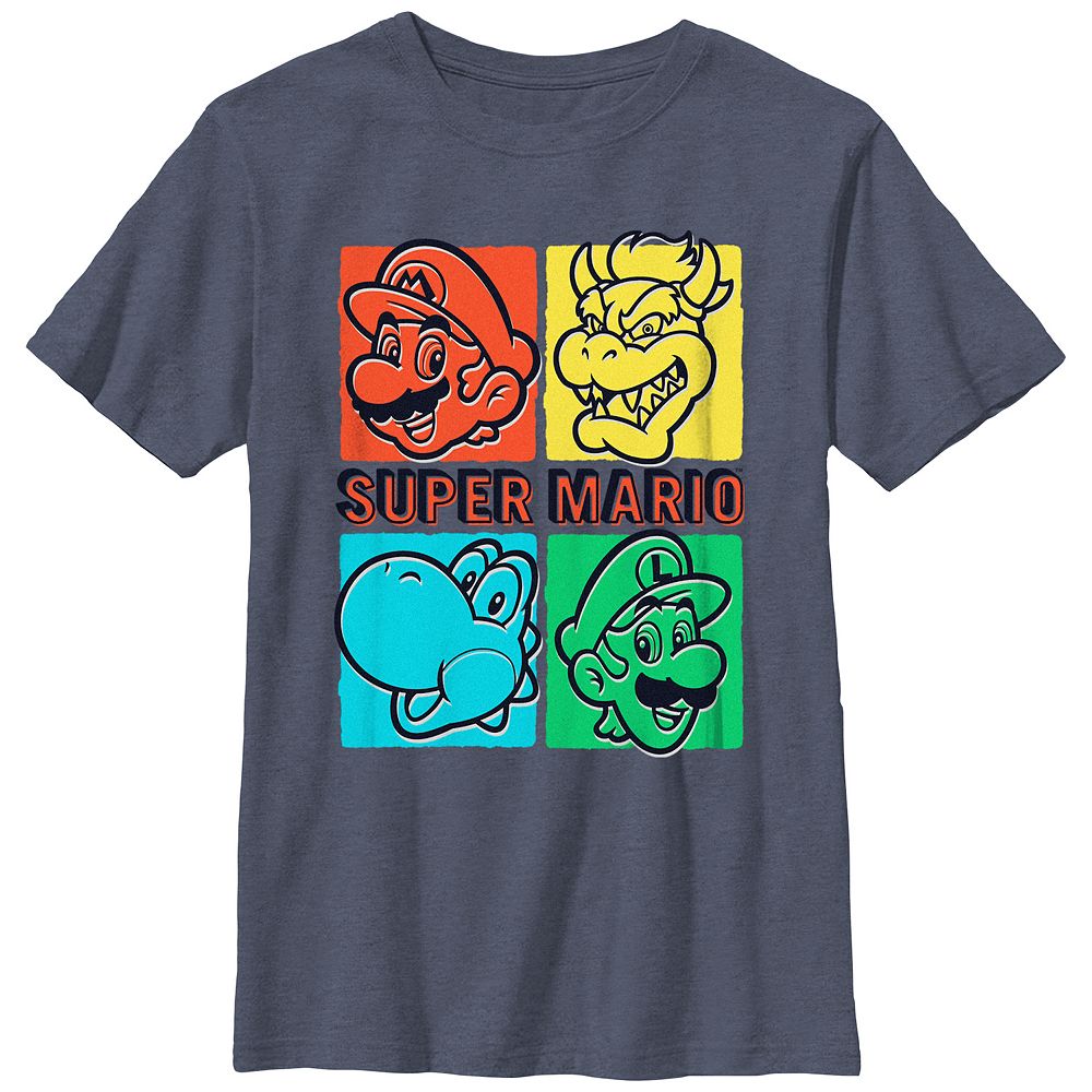 Boys 6-20 Super Mario Bros Major Players Graphic Tee