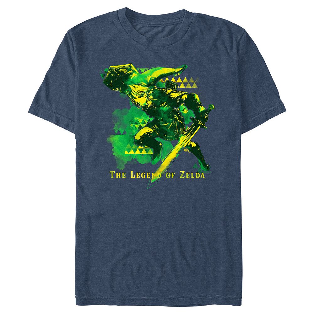 Men's The Legend Of Zelda Action Link Poster Graphic Tee