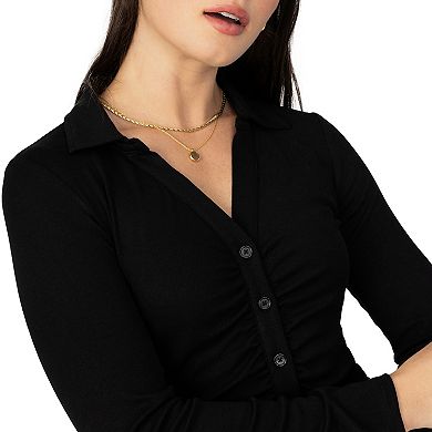 Women's Modern Supply by Sanctuary Dreamer Long Sleeve Knit Shirt