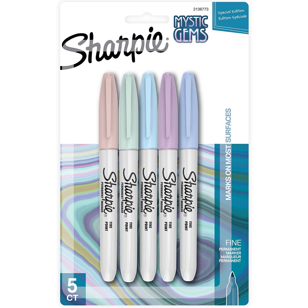 Sharpie® Permanent Markers - Mystic Gem Special Edition, Fine Point ...