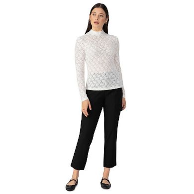 Women's Modern Supply by Sanctuary Long Sleeve Textured Mockneck Top