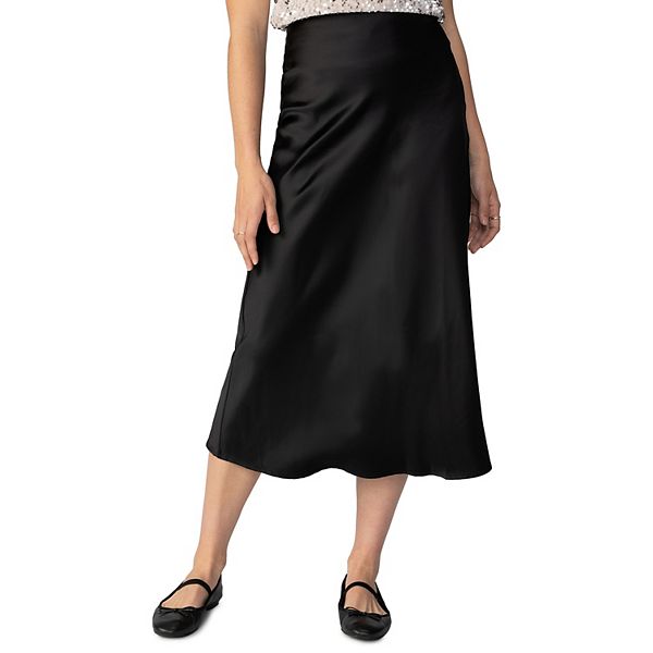 Women's Modern Supply by Sanctuary Satin Midi Slip Skirt