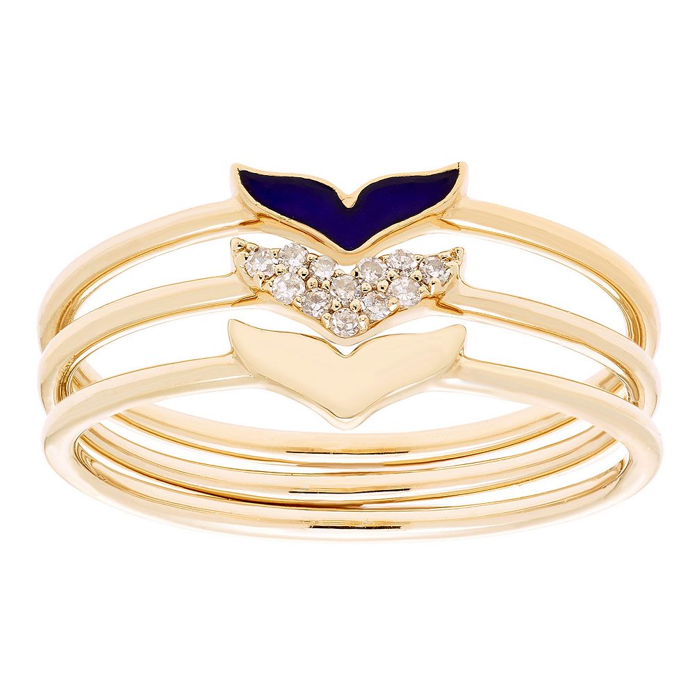 Boston Bay Diamonds 14k Gold Over Sterling Silver Diamond Accent ...