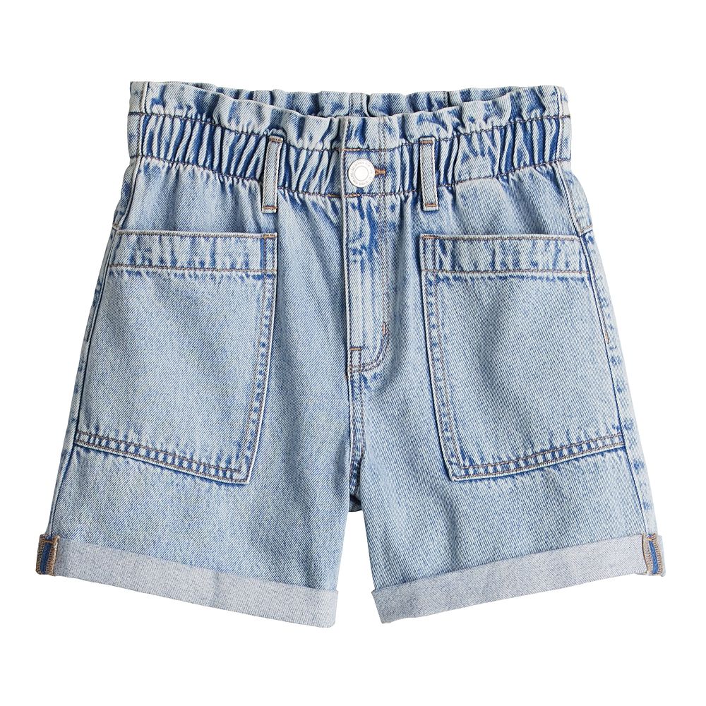 Girls 6-20 SO® Paperbag Waist Denim Shorts in Regular & Plus Size