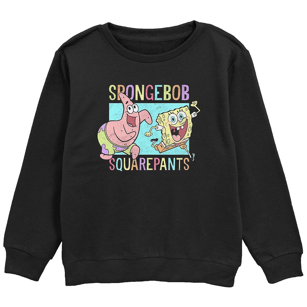 Girls SpongeBob SquarePants Running With Patrick Girls Graphic Fleece