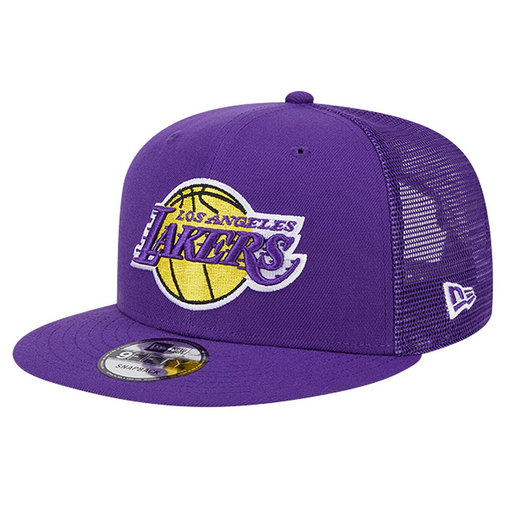 Men's New Era Purple Los Angeles Lakers Evergreen Meshback 9FIFTY ...