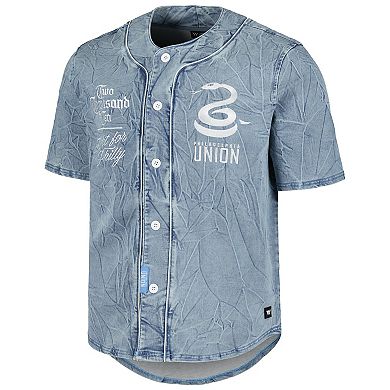 Unisex The Wild Collective Blue Philadelphia Union Denim Button-Up Shirt