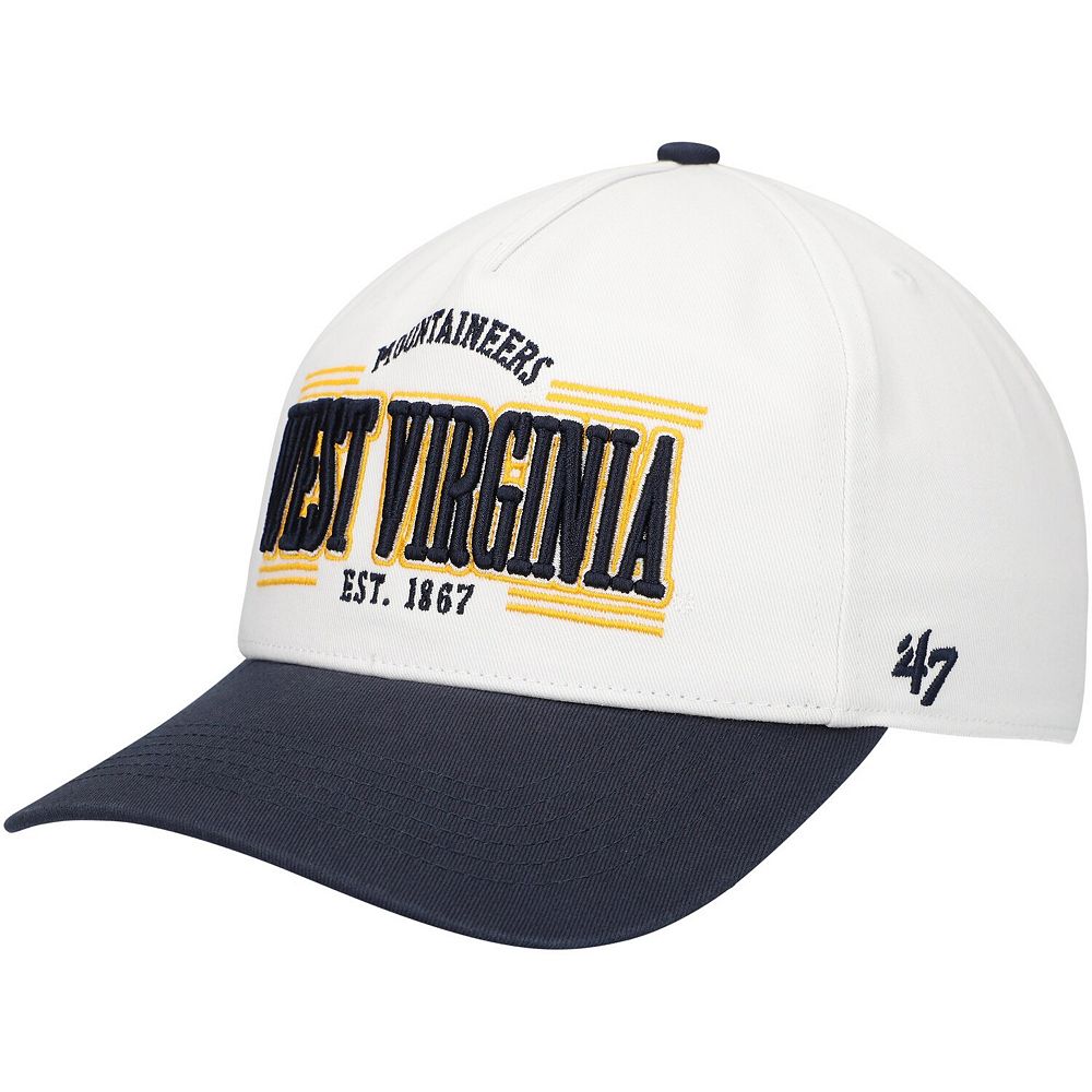 Men's '47 White West Virginia Mountaineers Streamline Hitch Adjustable Hat