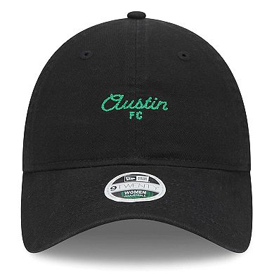 Women's New Era Black Austin FC Throwback 9TWENTY Adjustable Hat