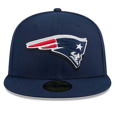 Men's New Era Navy New England Patriots 2024 NFL Draft 59FIFTY Fitted Hat
