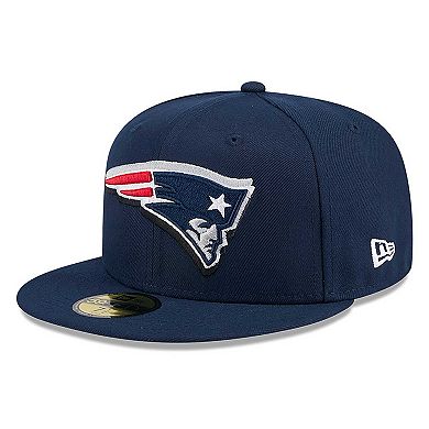 Men's New Era Navy New England Patriots 2024 NFL Draft 59FIFTY Fitted Hat