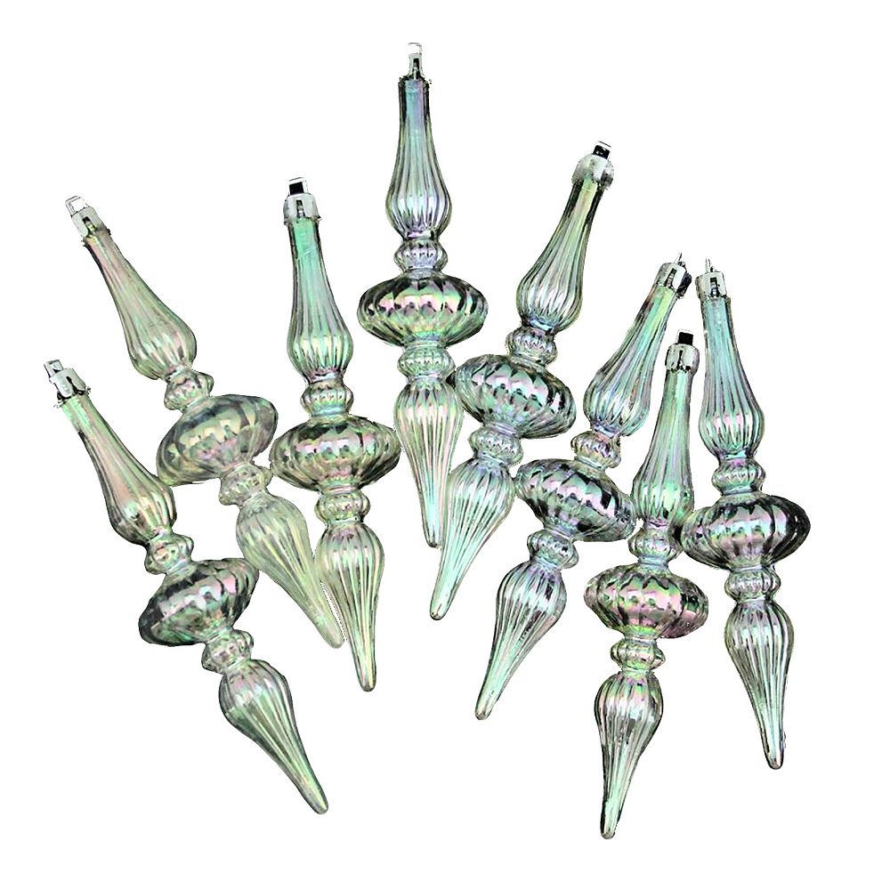 Northlight 5-in. Iridescent Clear Shatterproof Christmas Finial ...