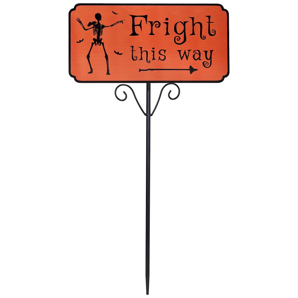 Northlight "Fright This Way" Halloween Lawn Sign