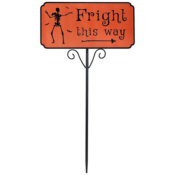 Northlight "Fright This Way" Halloween Lawn Sign