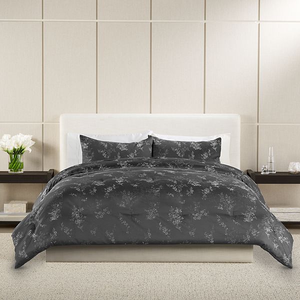Simply Vera Vera Wang Midnight Botanical Print Comforter Set with Shams