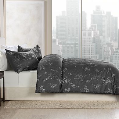 Simply Vera Vera Wang Midnight Botanical Print Comforter Set with Shams