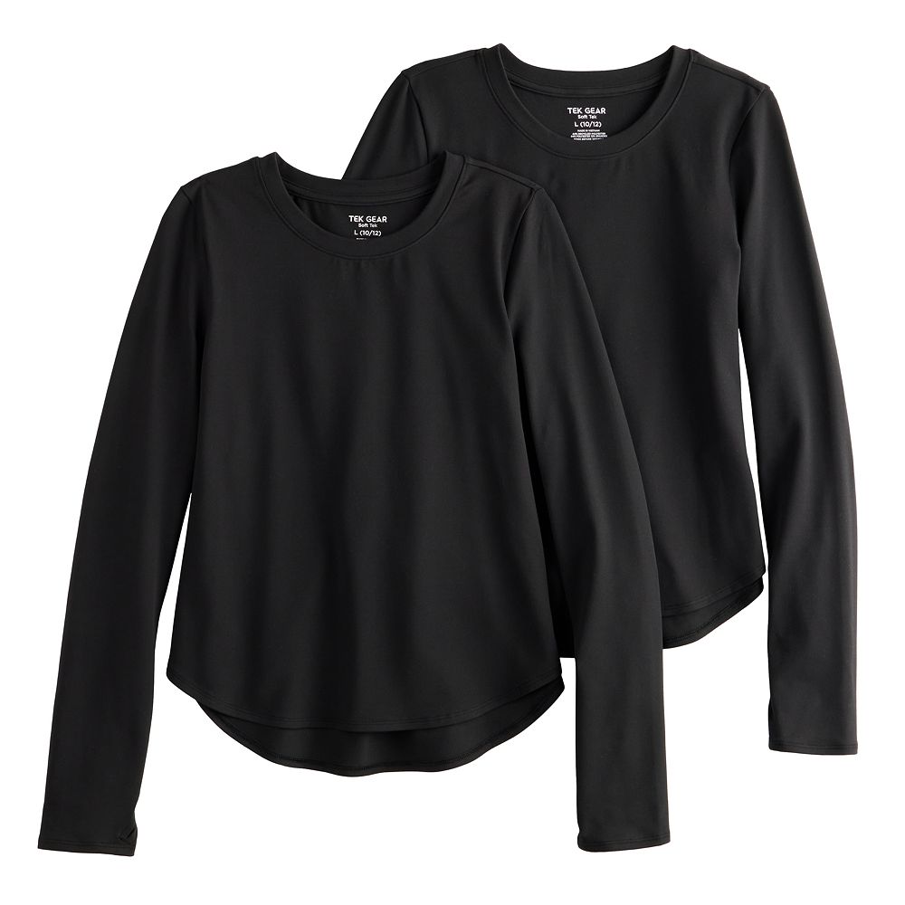Girls 7-20 Tek Gear® 2-Pack Long Sleeve Soft Tek Tee Set