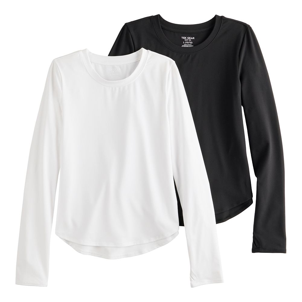 Girls 7-20 Tek Gear® 2-Pack Long Sleeve Soft Tek Tee Set