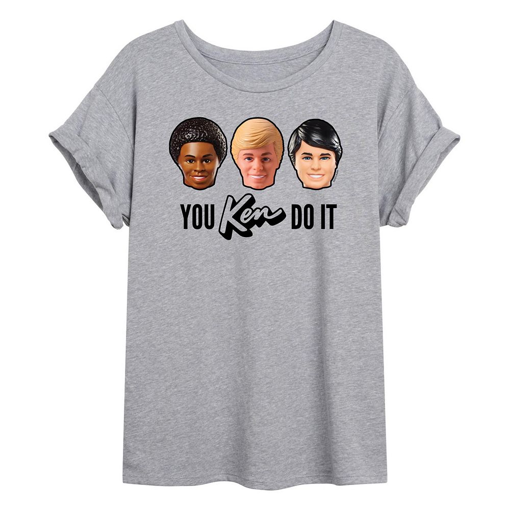 Juniors' Barbie® You Ken Do It Oversized Tee