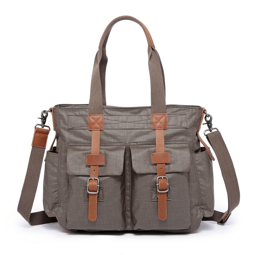 Tsd Brand Urban Light Coated Canvas Tote Bag