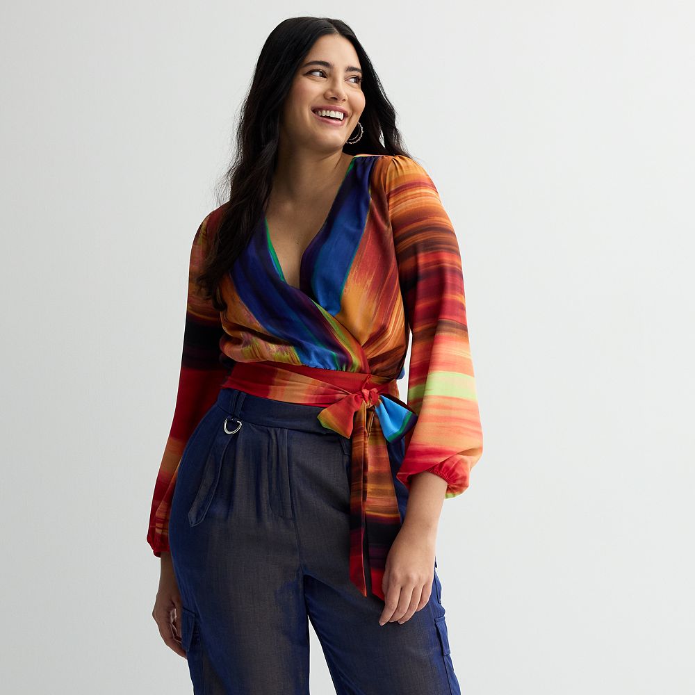 Women's INTEMPO™ Surplice Tie Front Top