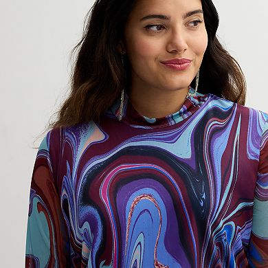 Women's INTEMPO™ Turtleneck Mesh Top