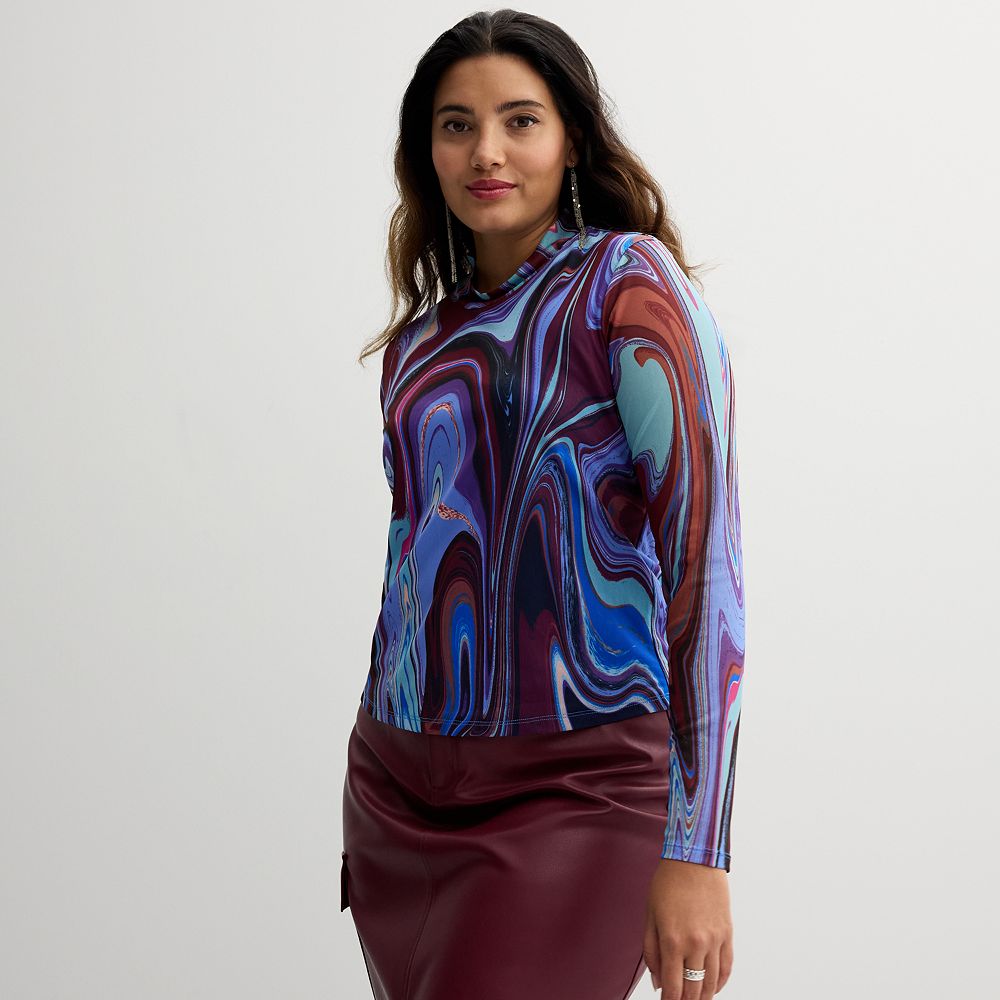 Women's INTEMPO™ Turtleneck Mesh Top