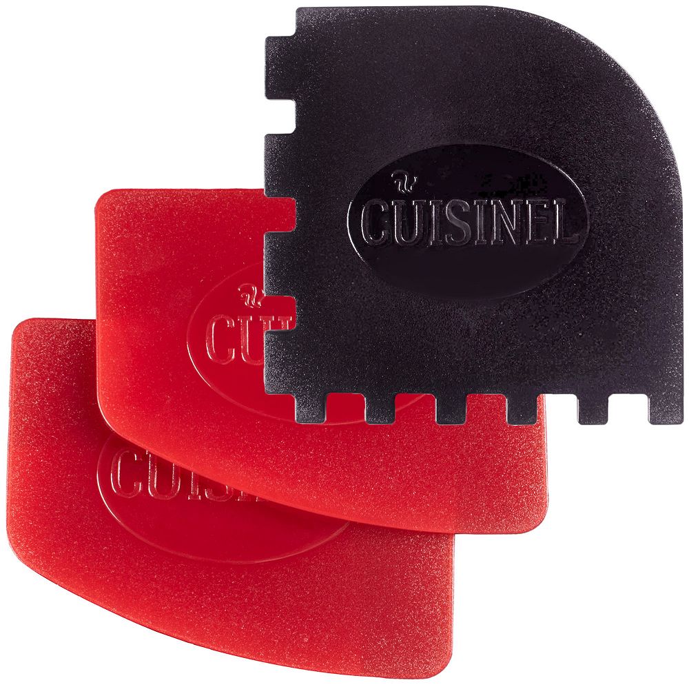 Cuisinel 3-Pack Pan Scraper Tool Set - Flexible Cleaning Utensil for ...