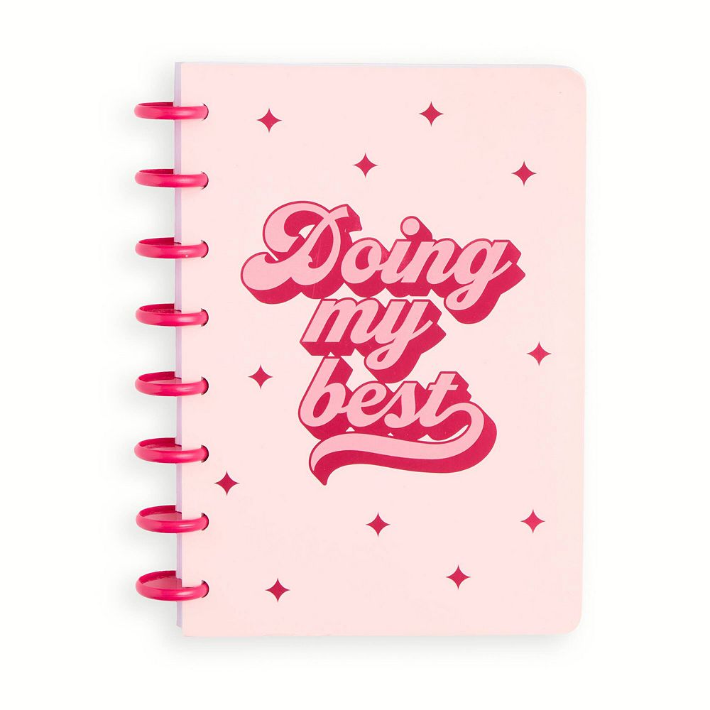 Scribble & Scribe Disc Bound Spiral Notebook - Pink Dolly