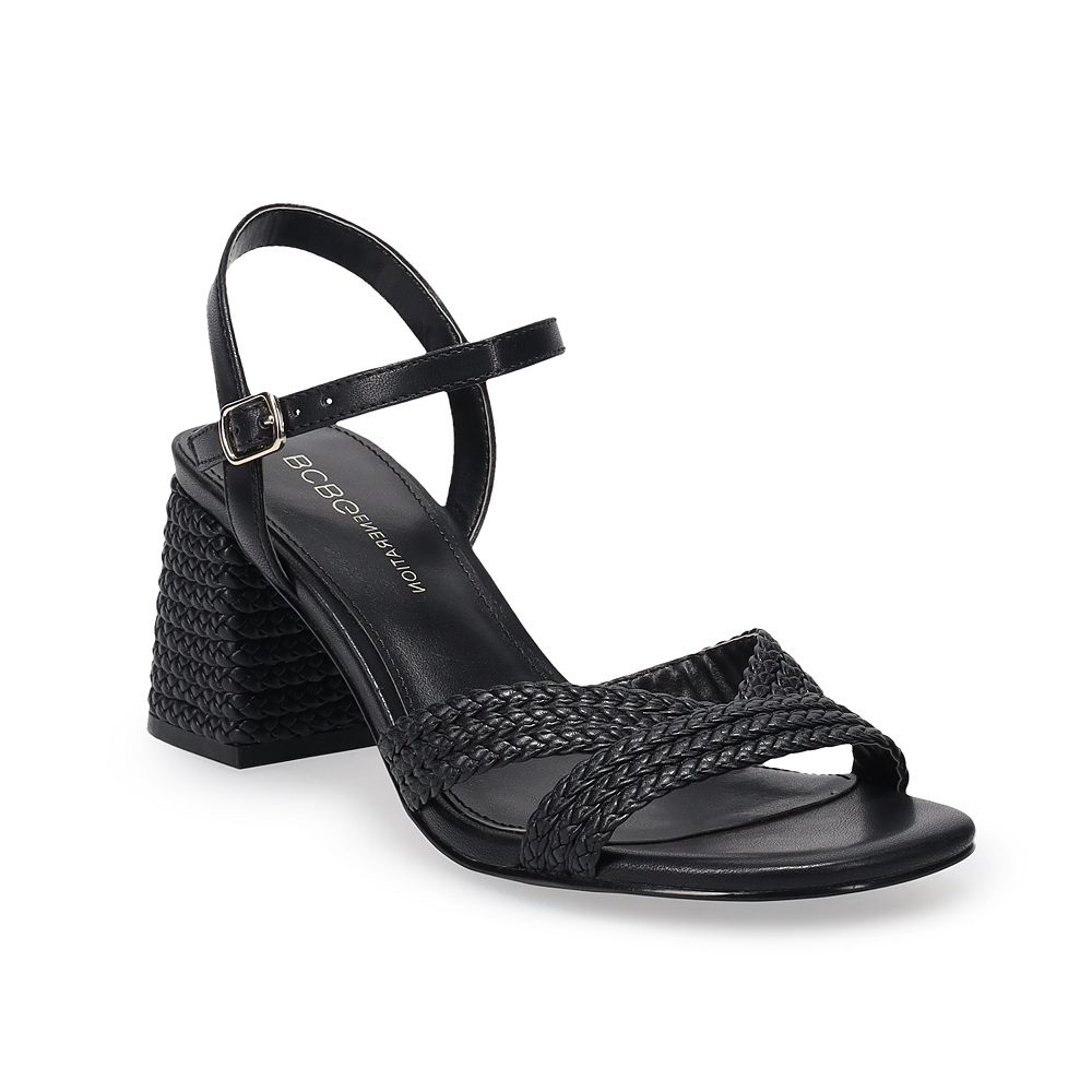 BCBGeneration Dahlia Women's Braided Block Heel Sandals