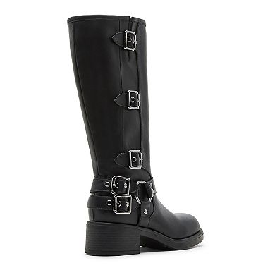 madden girl Clara Women's Tall Buckle Boots