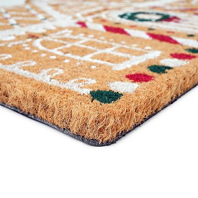 St. Nicholas Square® Gingerbread House Coir Doormat