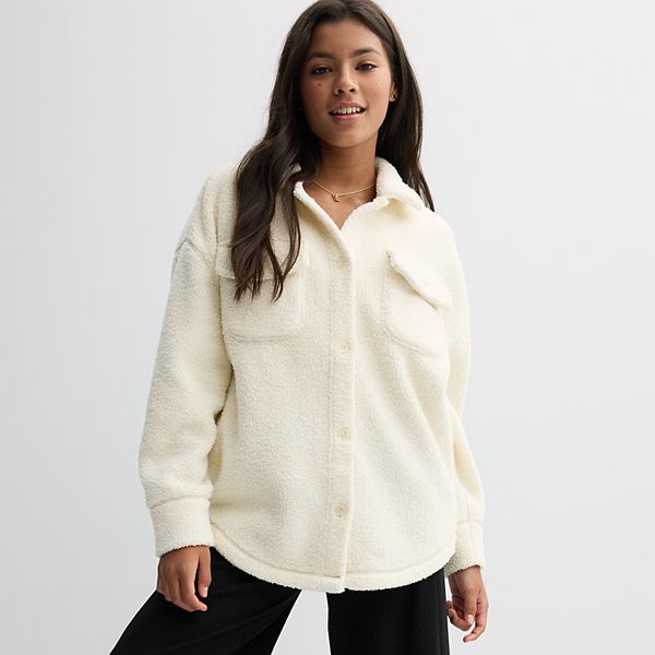 Girls 7-16 Limited Too Sherpa Shacket
