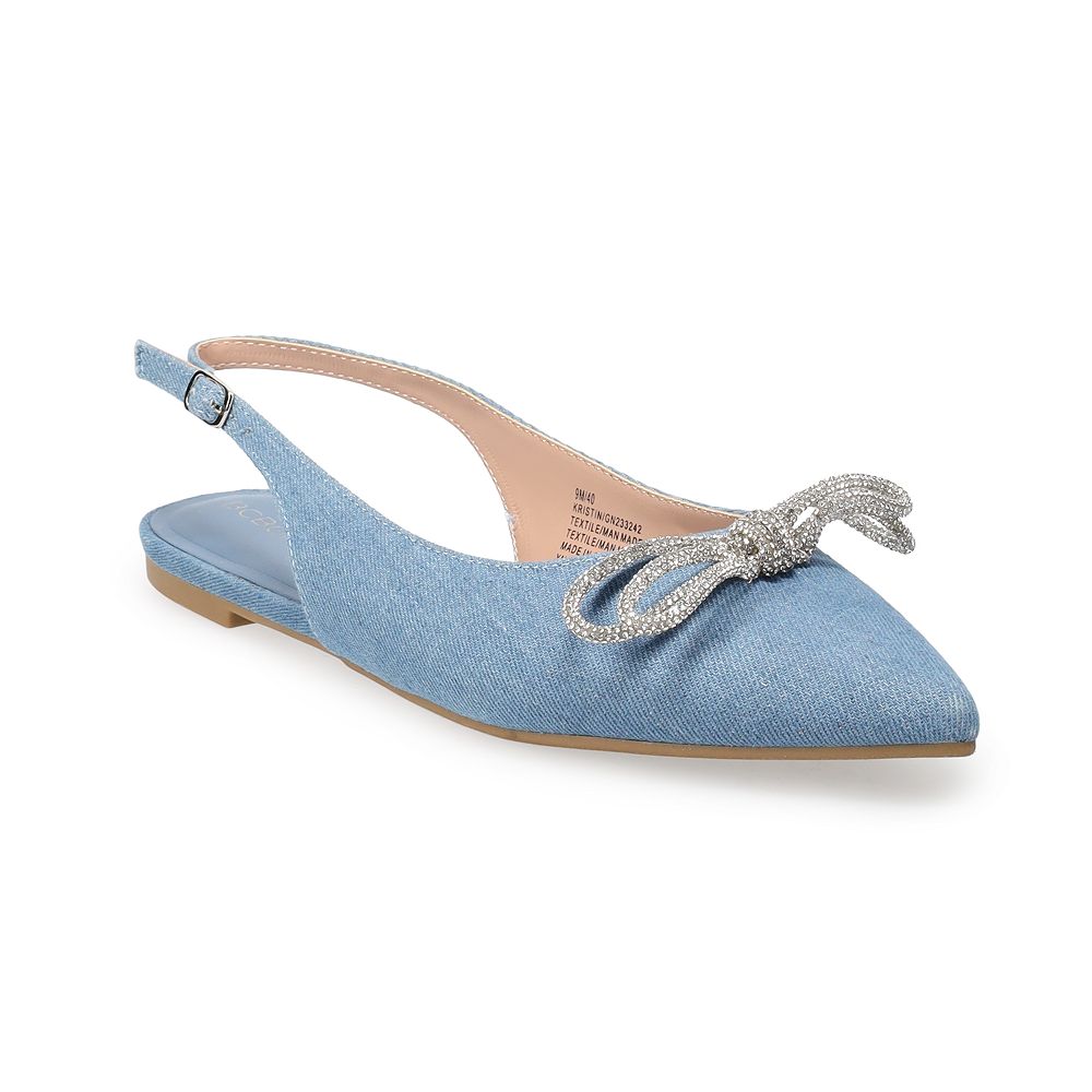BCBGeneration Kristin Women's Pointed Toe Slingback Flats