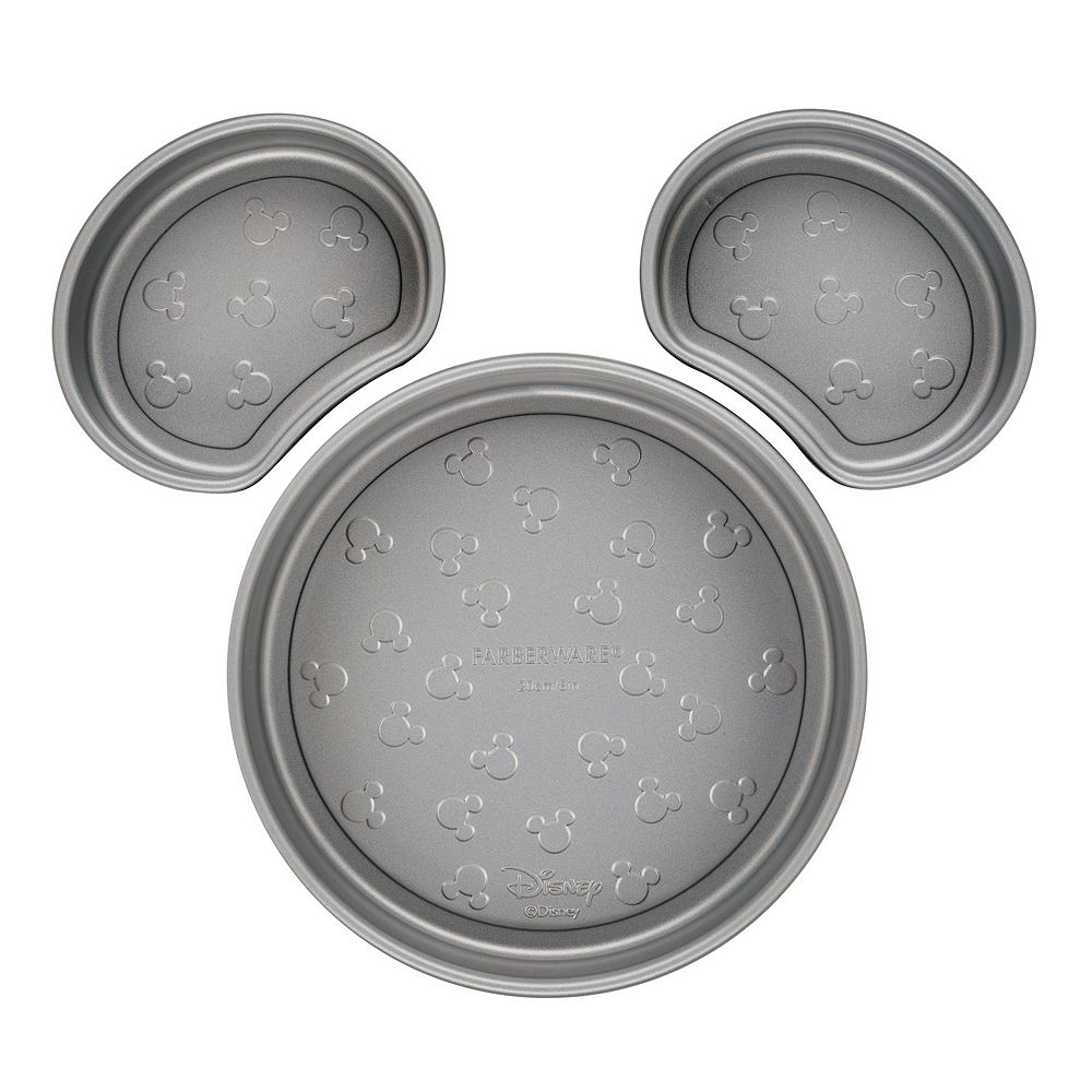 Farberware Disney Bake with Mickey Mouse 3-piece Nonstick Mickey Head ...