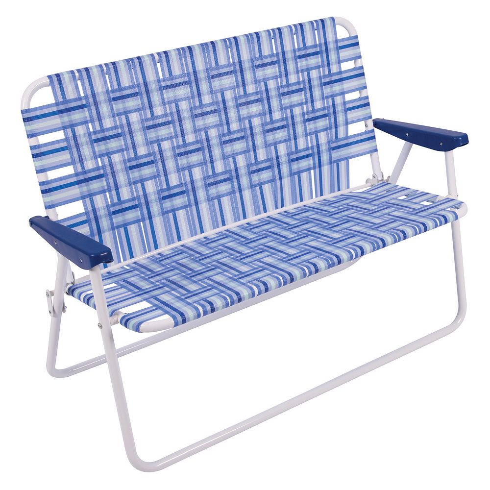 Rio Camp & Go Outdoor Double Wide Loveseat Web Folding Chair